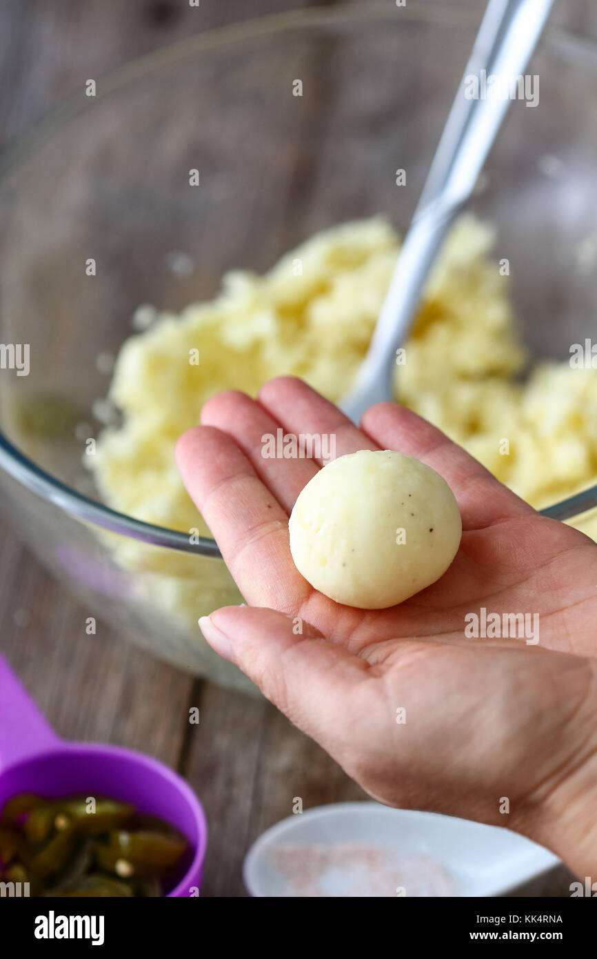 Homemade Potato Croquettes Stock Photo - Alamy