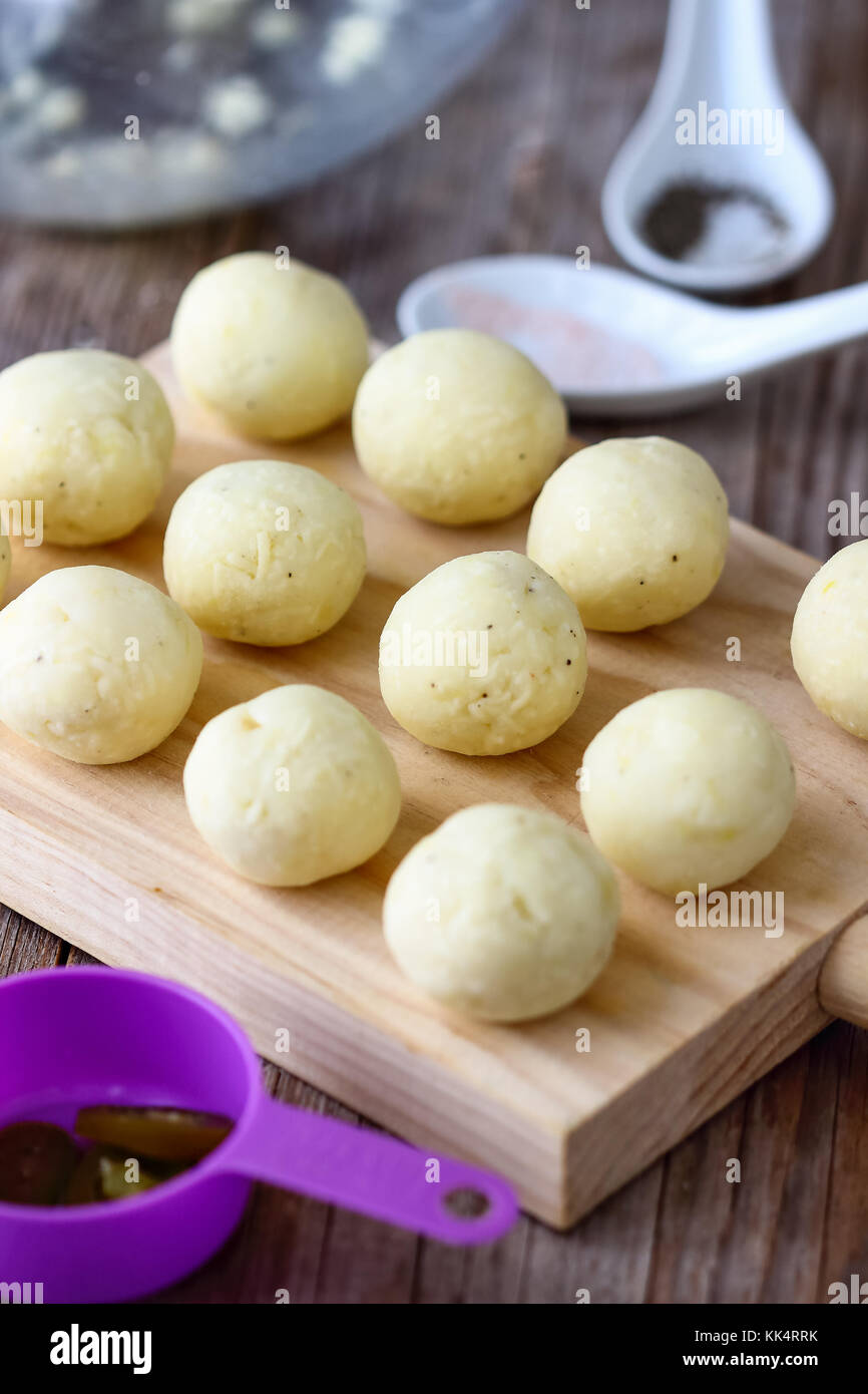 Homemade Potato Croquettes Stock Photo - Alamy