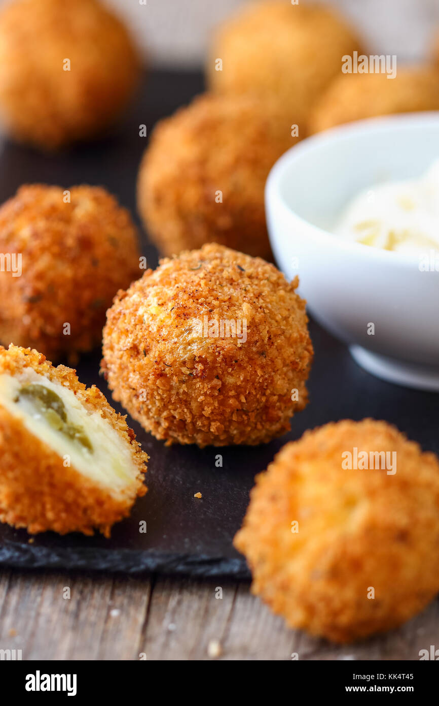 Homemade Potato Croquettes Stock Photo - Alamy