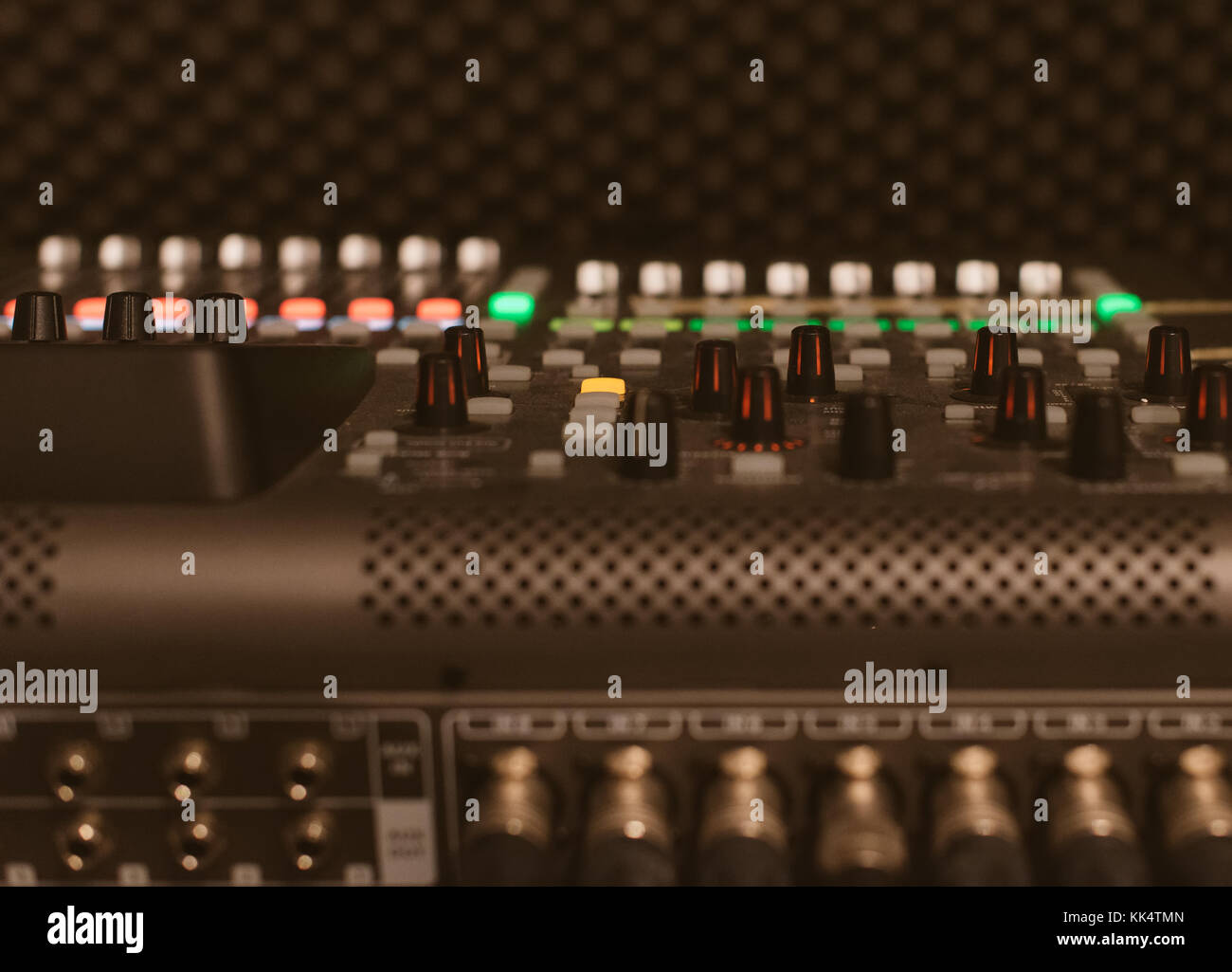 Professional audio mixing console in studio Stock Photo - Alamy