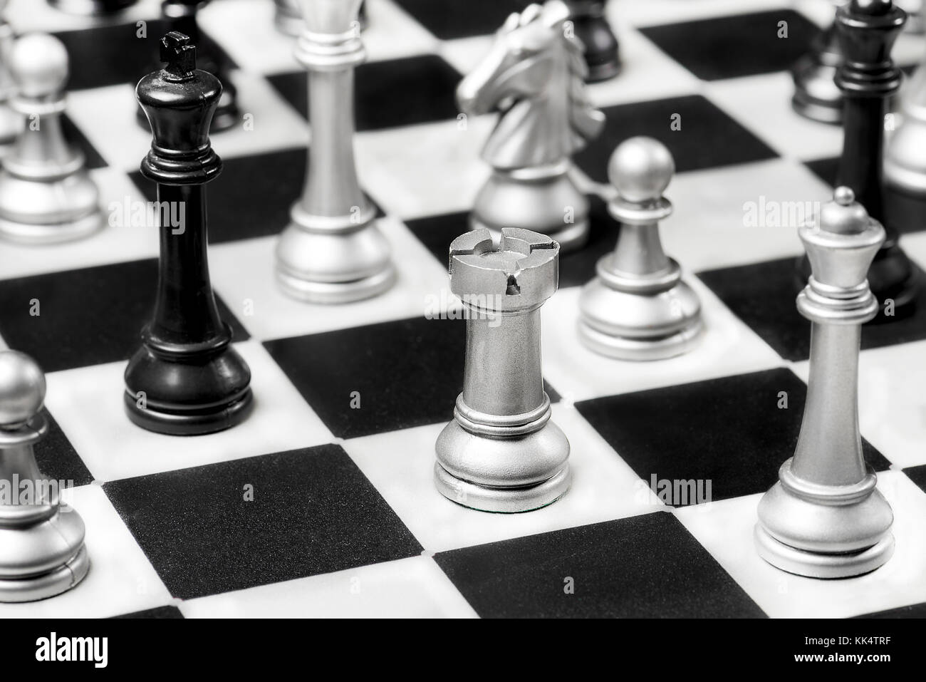 Computer chess close up Stock Photo - Alamy