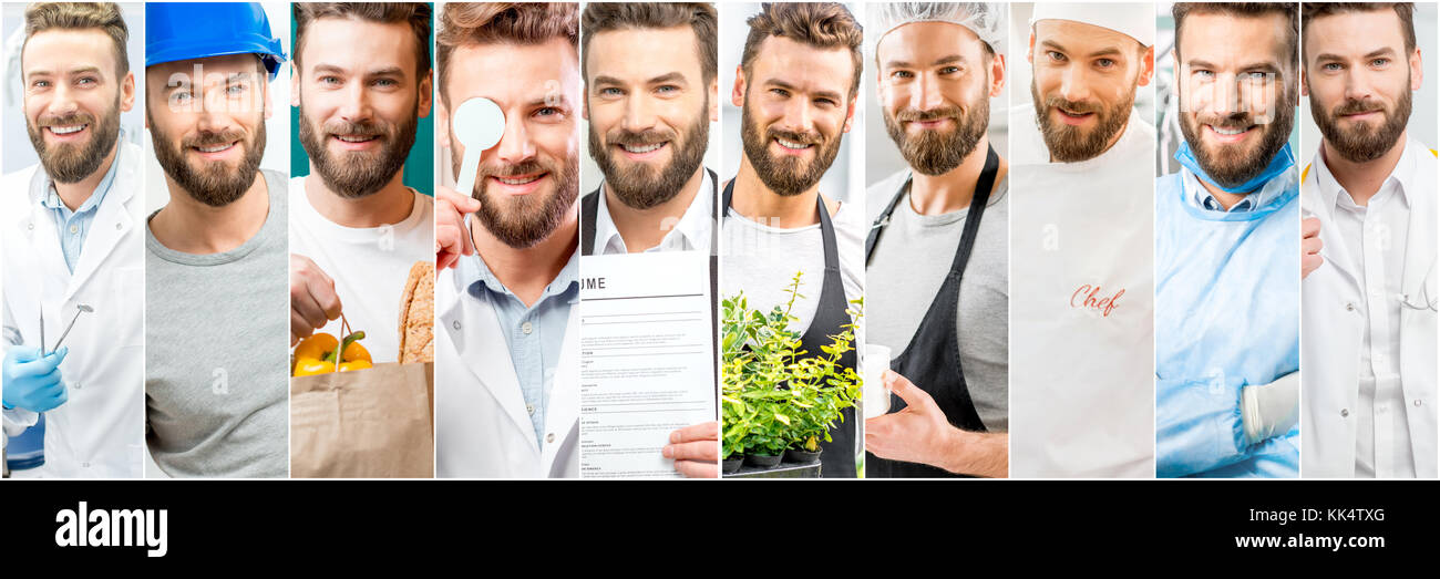 Collage different profession people hi-res stock photography and images ...