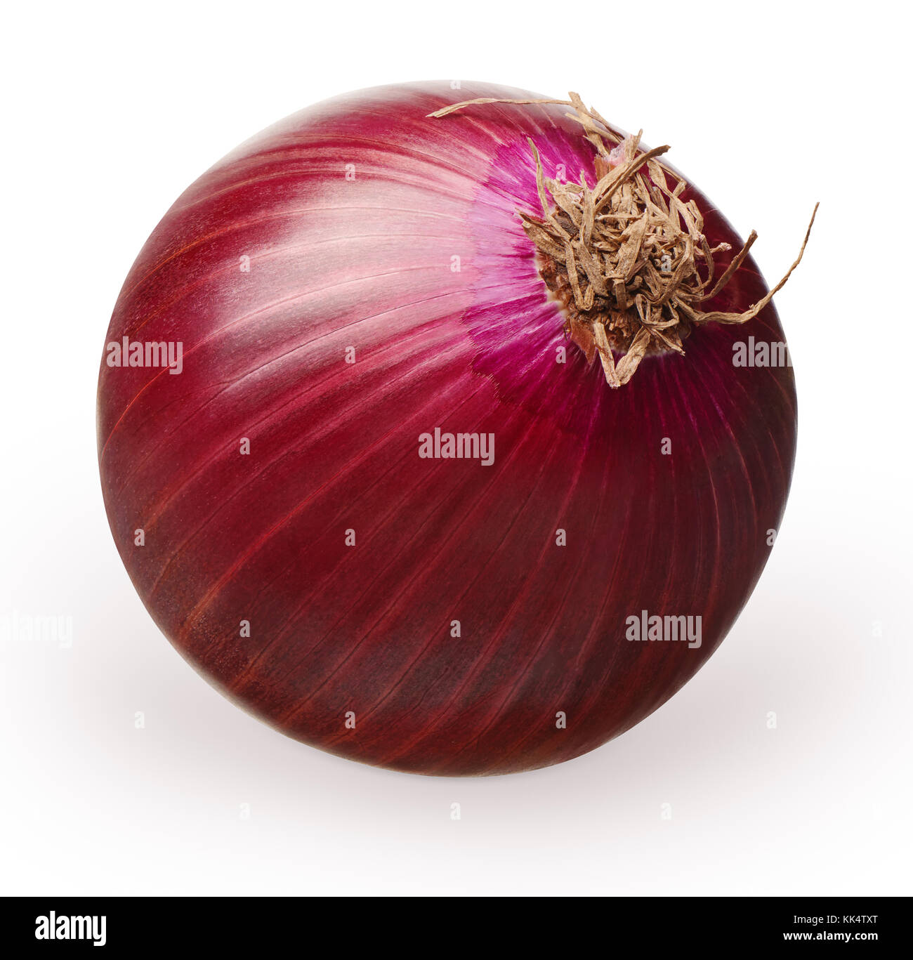 Whole fresh unpeeled red onion isolated on white background Stock Photo ...
