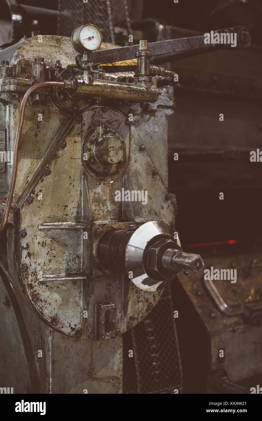 Old oiled engine in the factory Stock Photo - Alamy