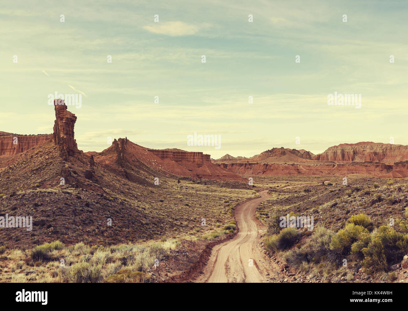 Road in the prairie country Stock Photo - Alamy