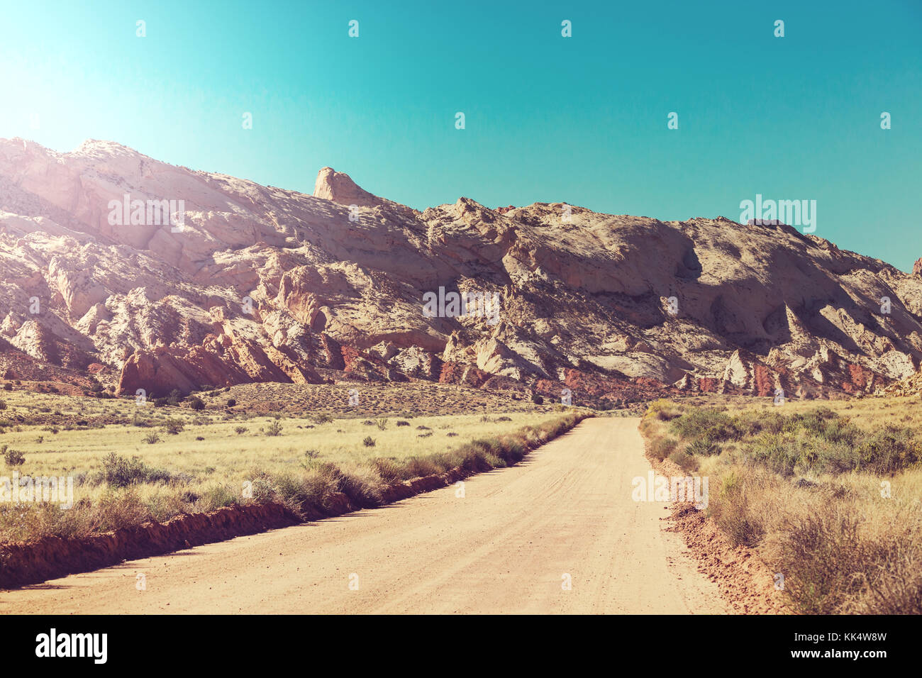 Road in prairie country Stock Photo - Alamy