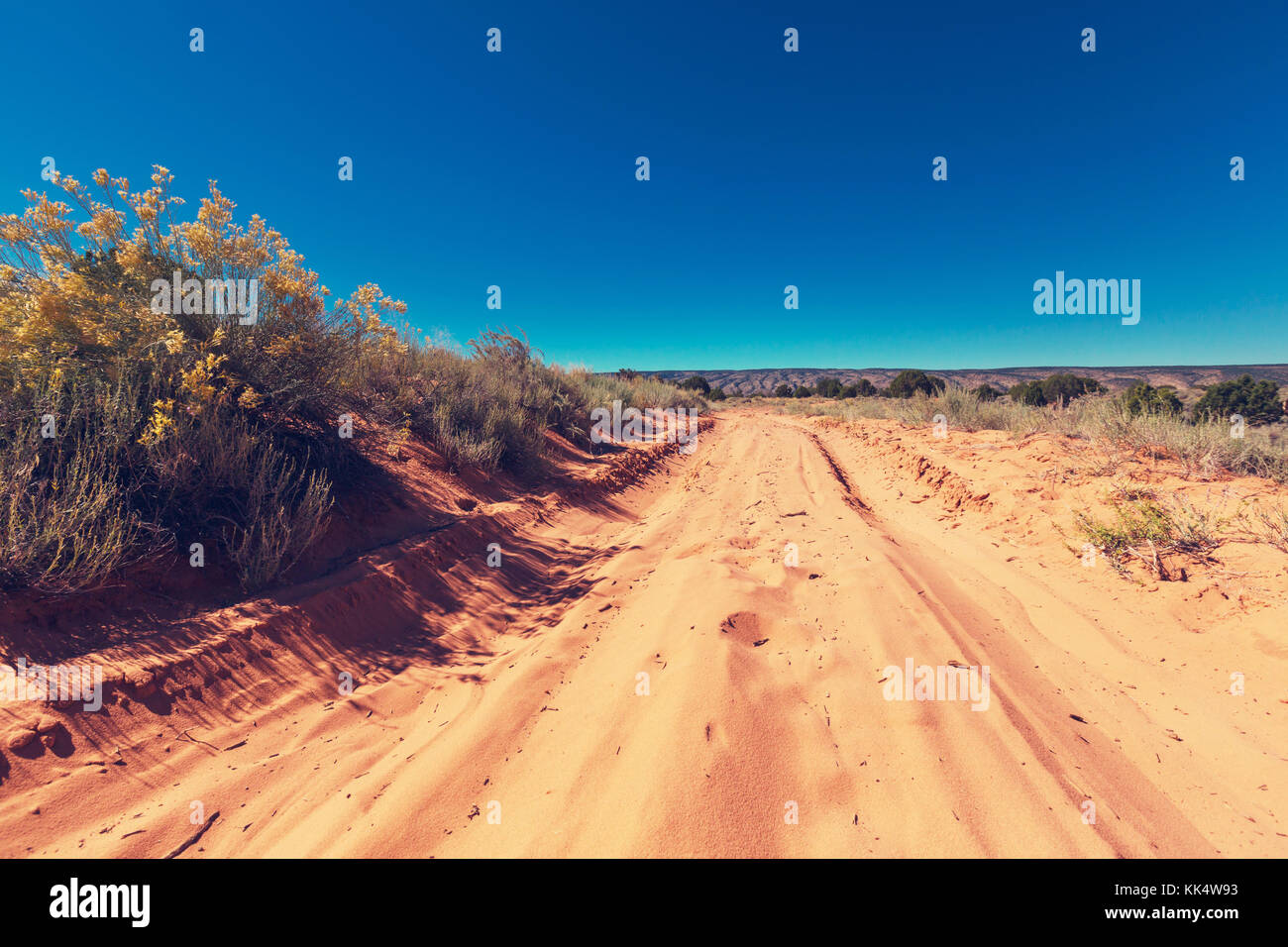 Road in the prairie country Stock Photo - Alamy
