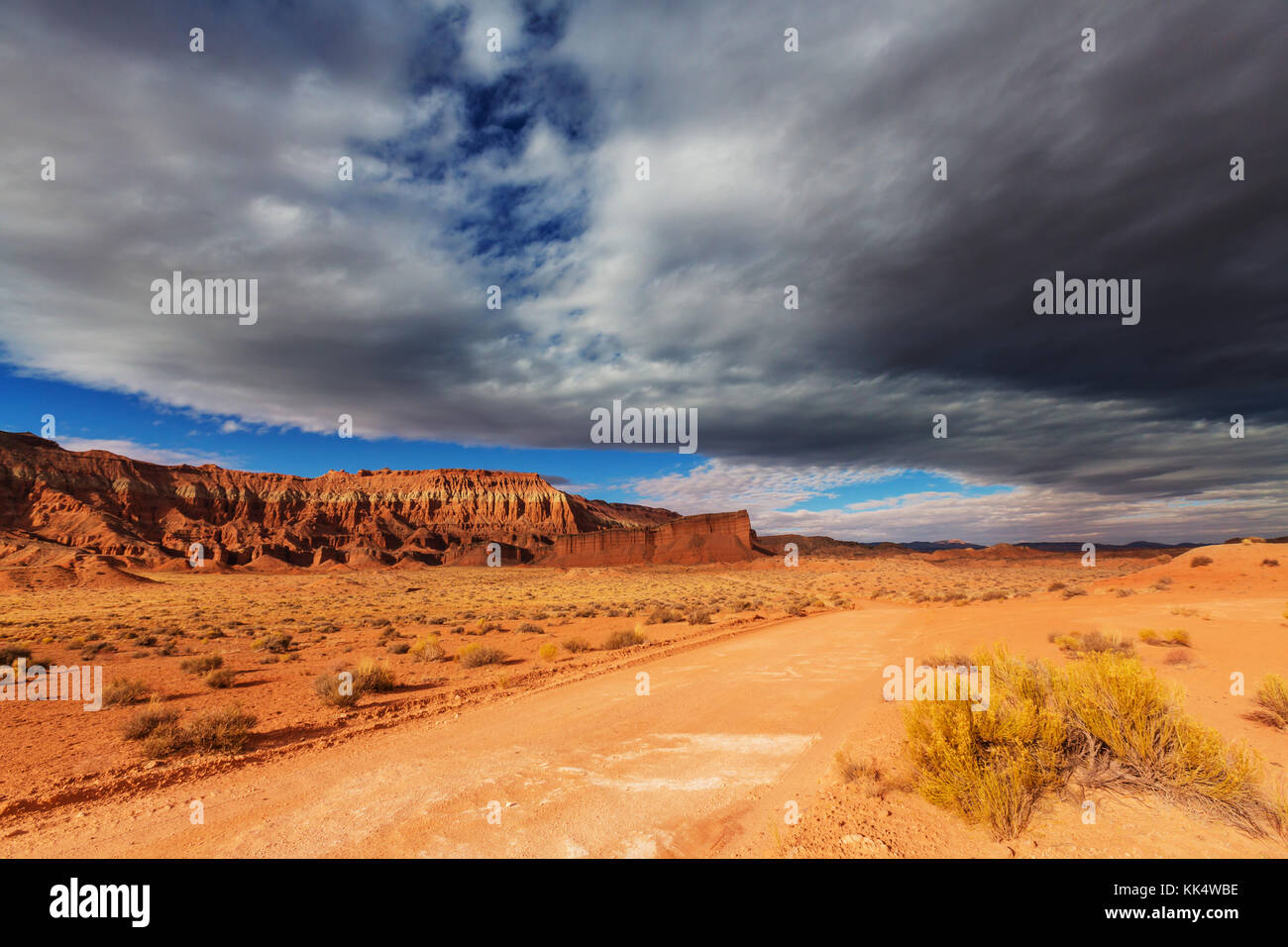 Road in the prairie country Stock Photo - Alamy