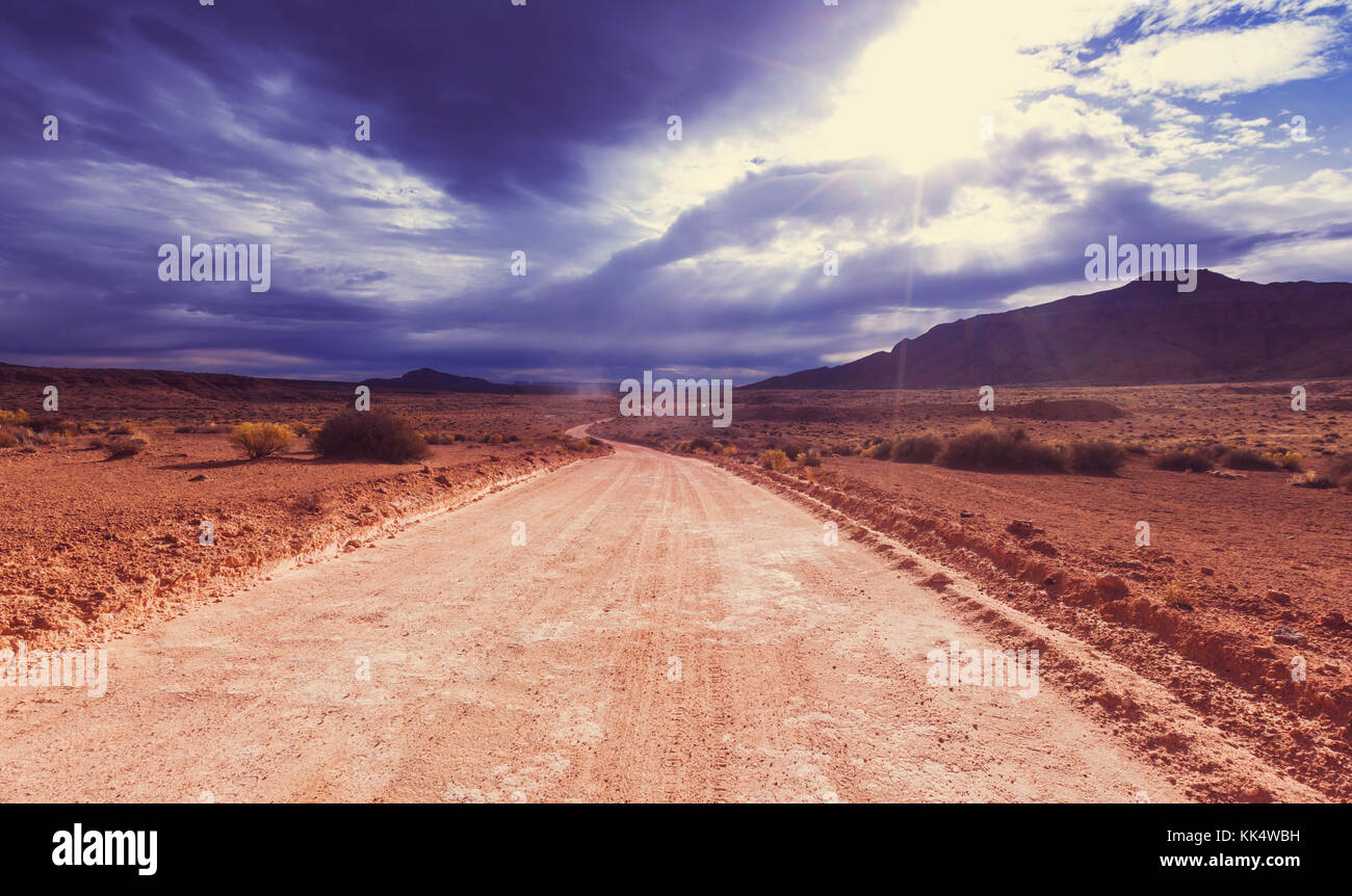 Road in the prairie country Stock Photo - Alamy
