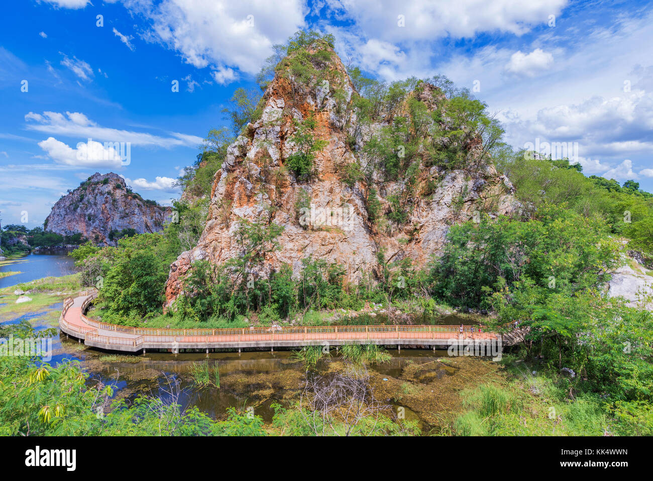 Khao Ngu Stone Park scenic view in Ratchaburi Stock Photo - Alamy