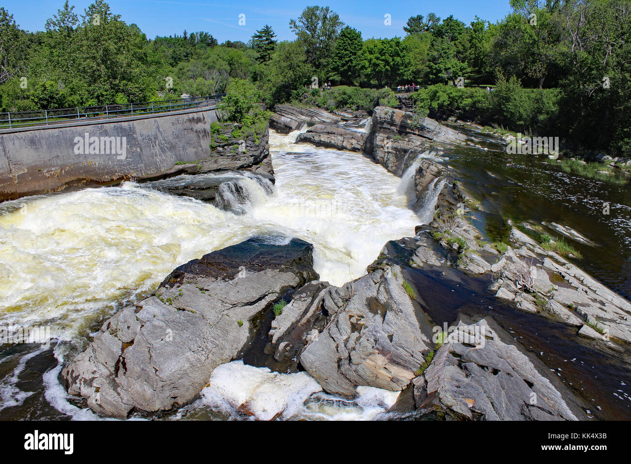 Hogback river falls Stock Photo - Alamy