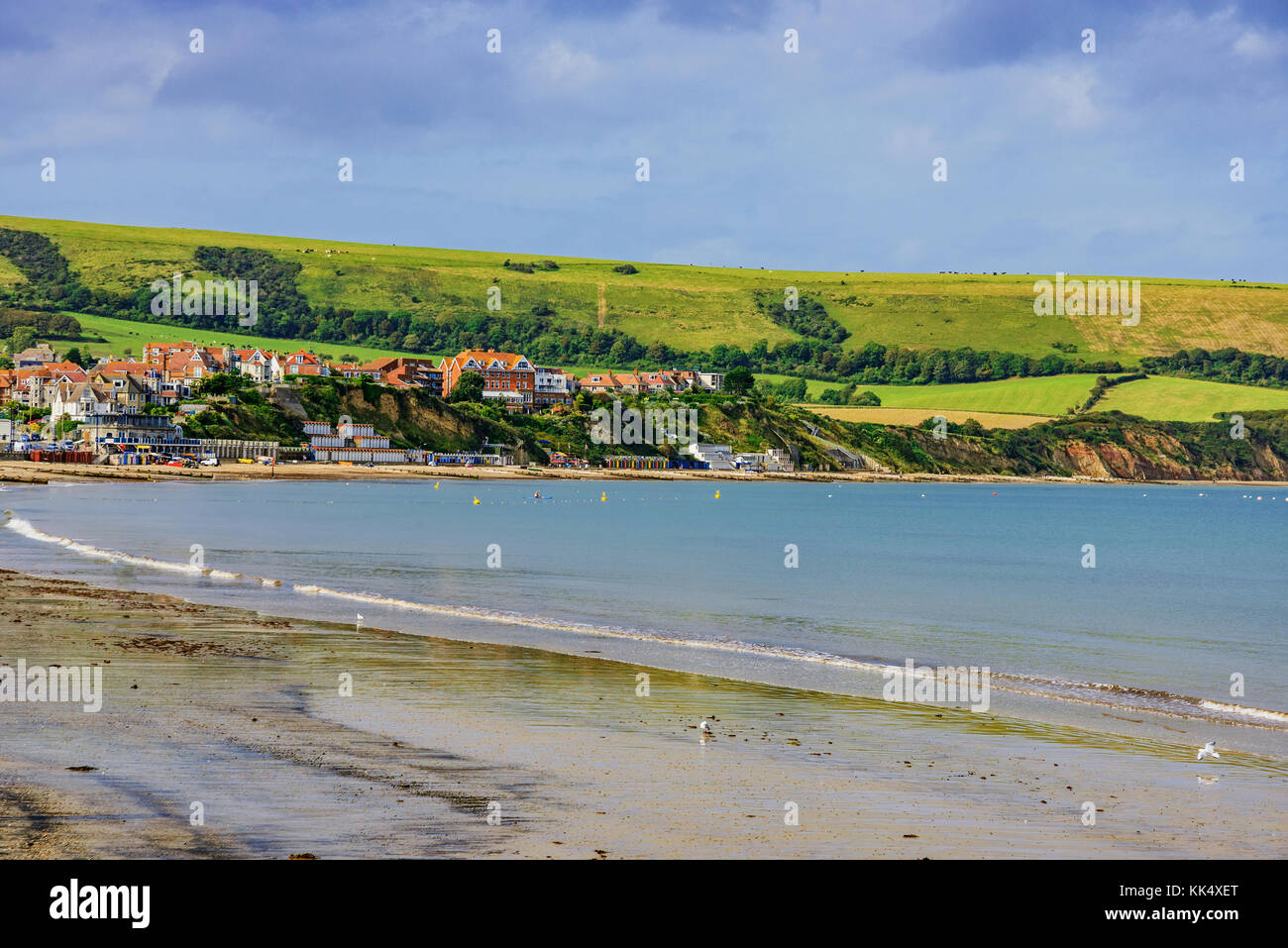 View of Swanage seaside town in England Stock Photo - Alamy