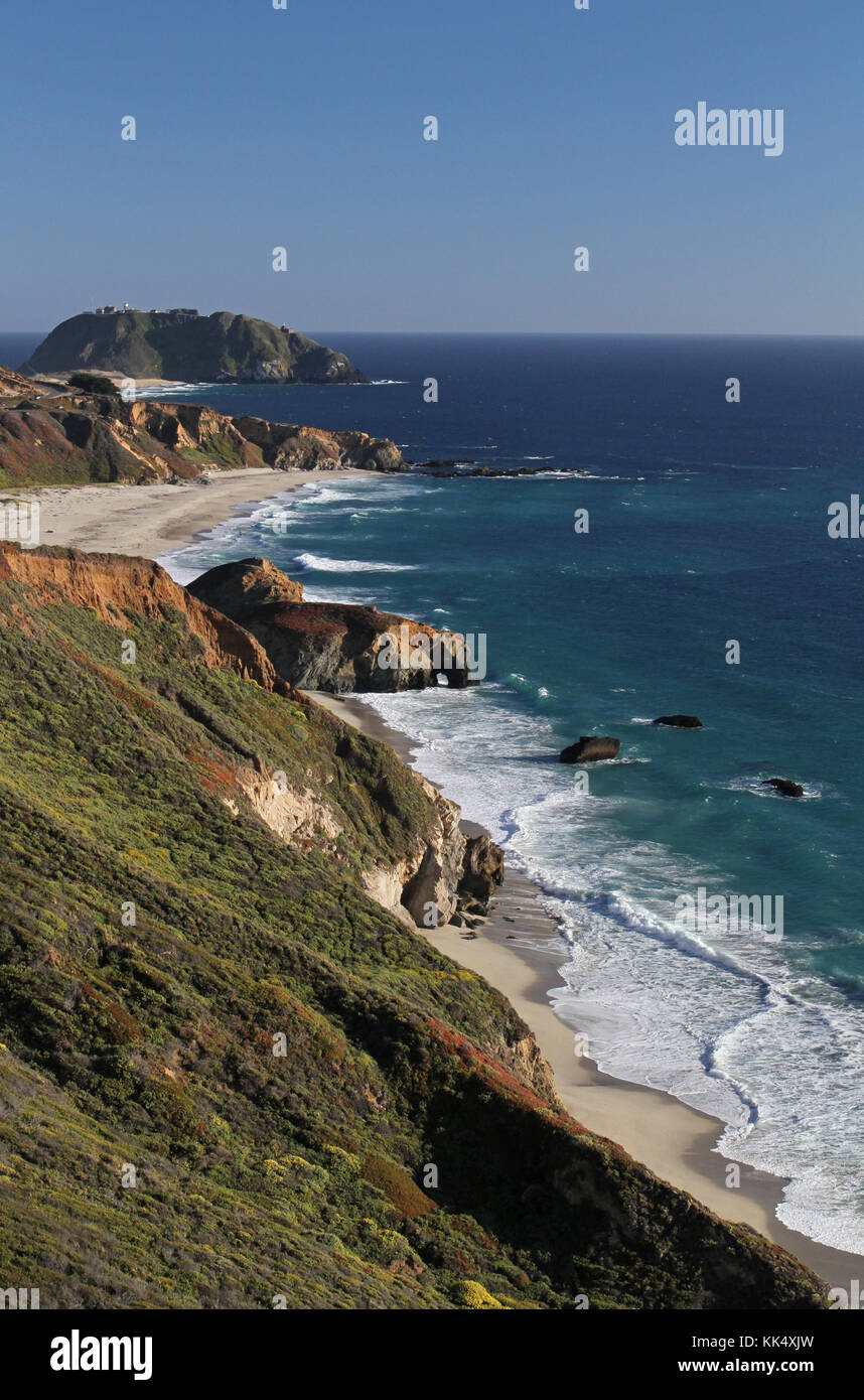 Beautiful scenery along the famous Highway 1 in California Stock Photo ...