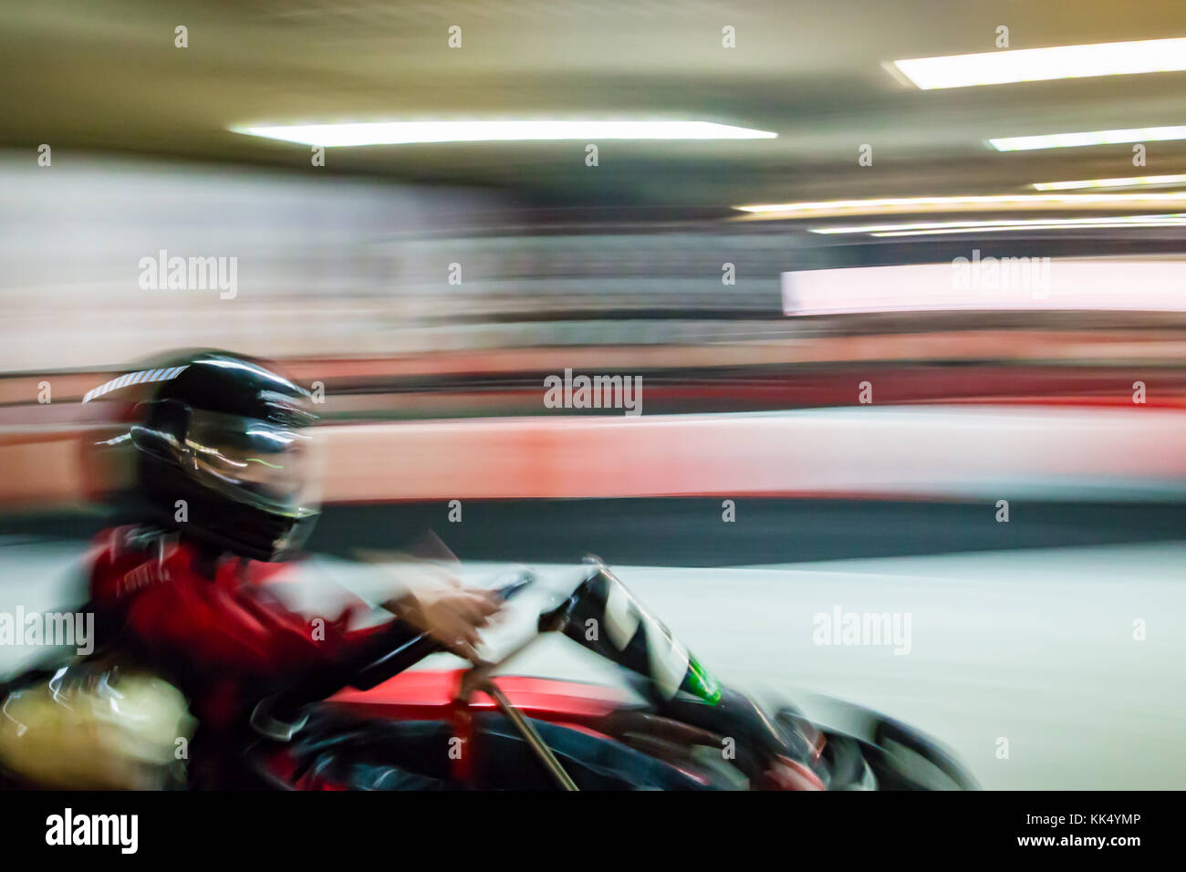 Boy driving go cart hi-res stock photography and images - Alamy