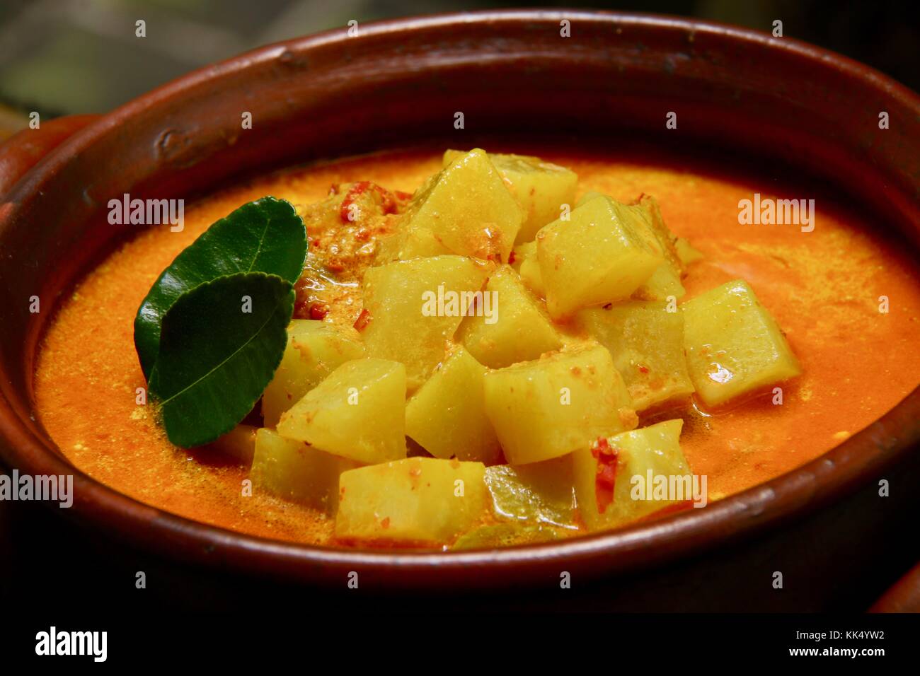 Jukut Gedang Mekuah. Balinese green papaya curry Stock Photo - Alamy