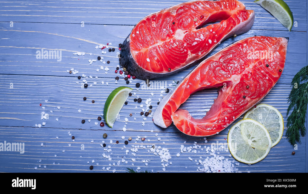 Fish sliced on the table for meals. Delicious seafood dinner. Tr Stock ...