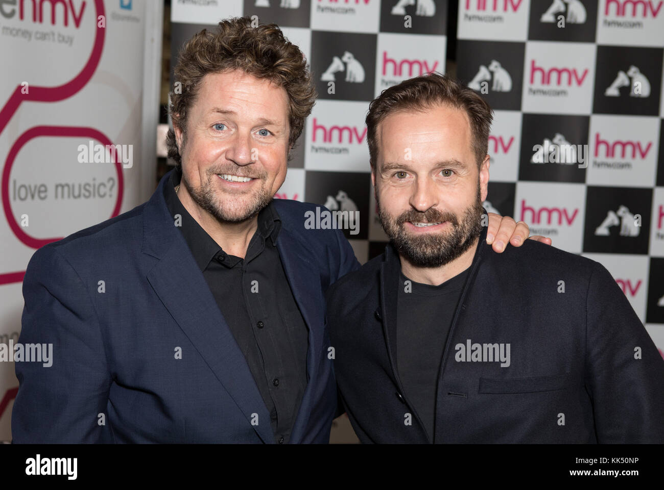 Michael Ball and Alfie Boe attempt to break a world record as the pair make world record attempt ...