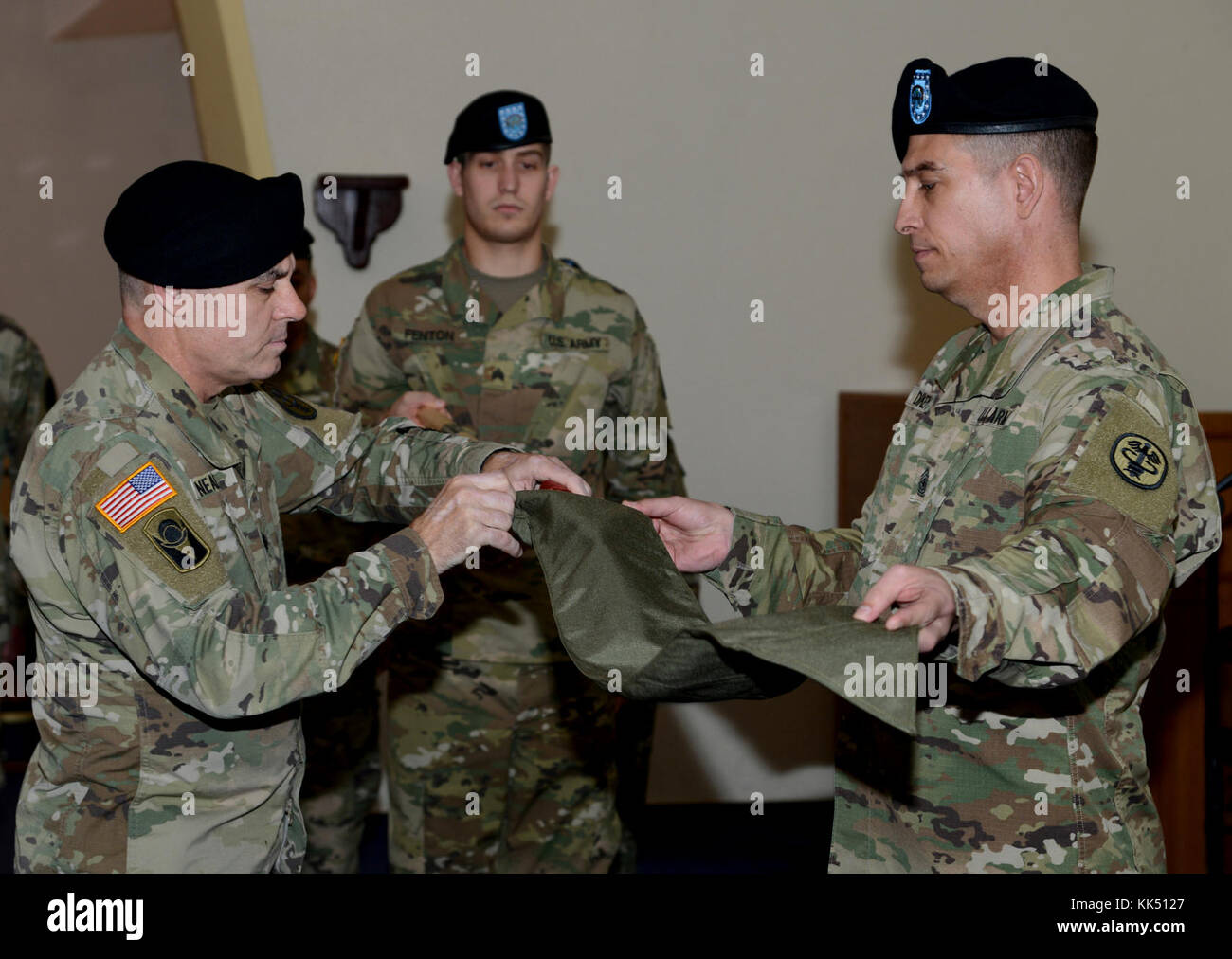 Lt. Col. Aaron Neal, Commander, 7227th Medical Support Unit and Sgt ...