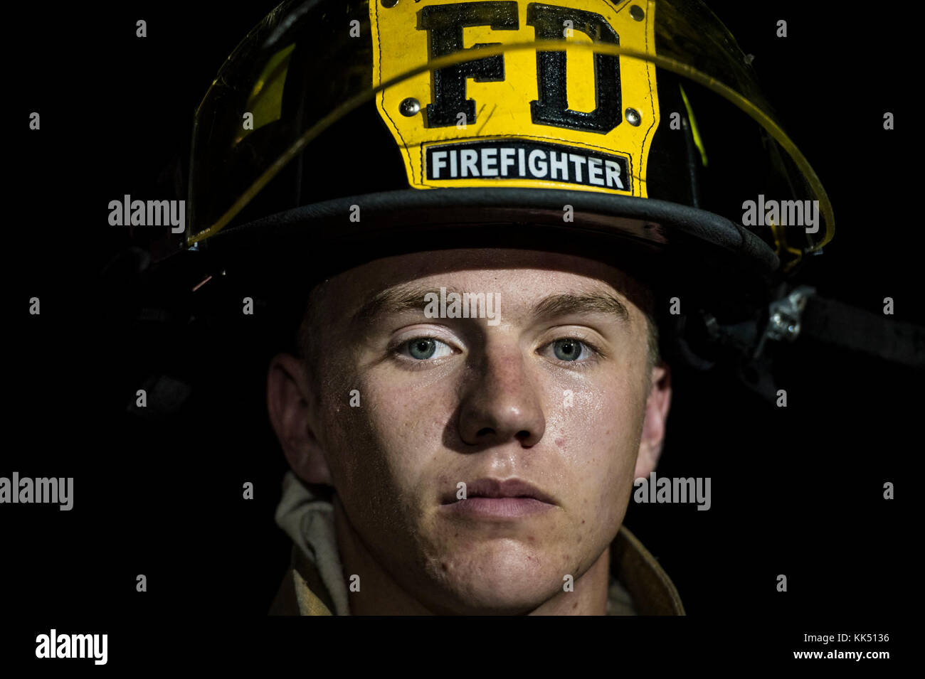 Airman 1st Class Austin Taylor, 23d Civil Engineer Squadron firefighter ...