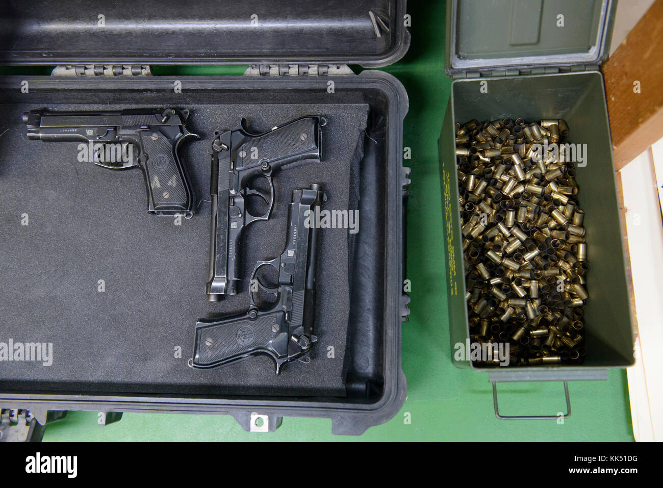 M9 Pistols are stored and cartridges are collected as U.S. Soldiers ...