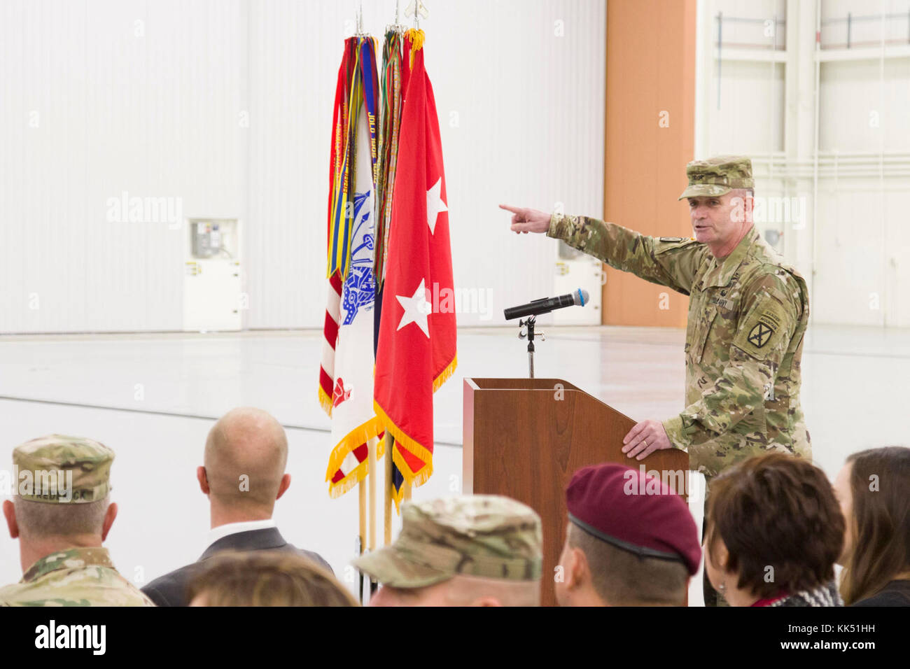 Maj. Gen. Walter Piatt, commanding general of the 10th Mountain ...