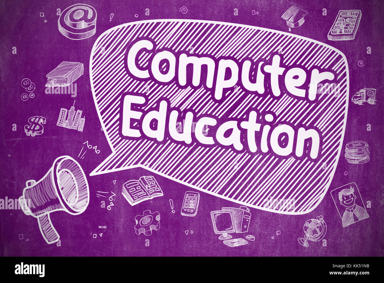 Computer Education - Business Concept Stock Photo - Alamy
