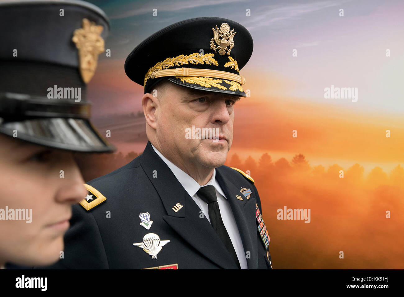 General Mark A. Milley, U.S. Army Chief of Staff, arrives at the ...
