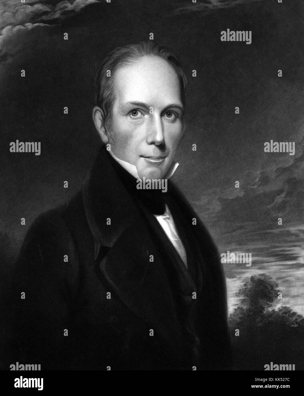 Portrait of American statesman Henry Clay, 1839. From the New York ...