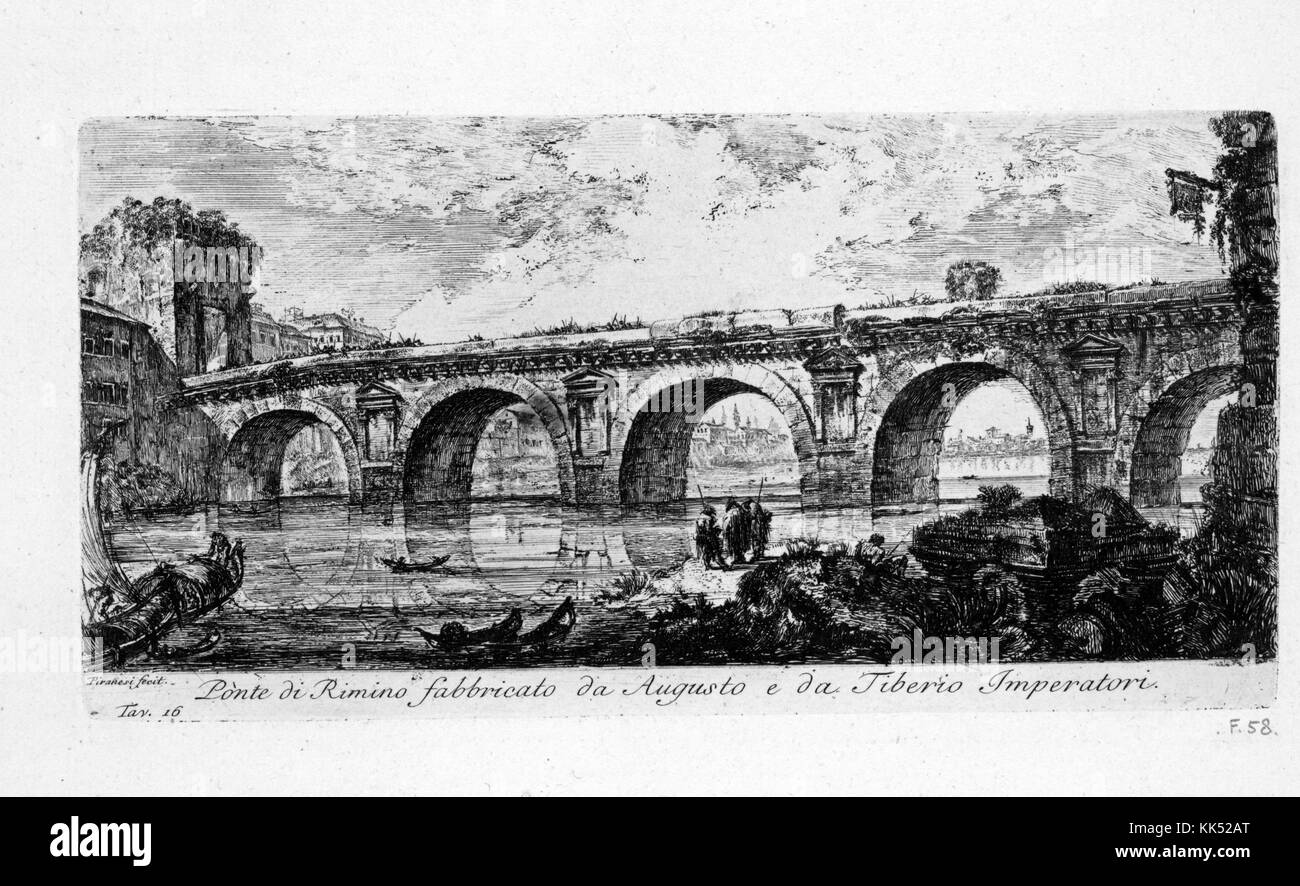 Bridge of Rimini manufactured by Augustus and Tiberius emperors, Italy ...