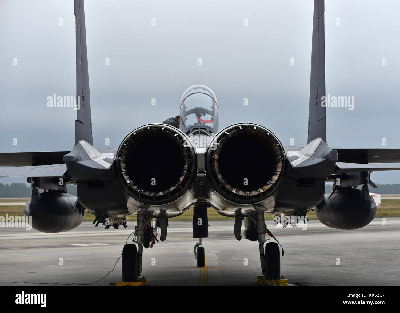 A U.S. Air Force F-15E Strike Eagle from the 389th Fighter Squadron ...