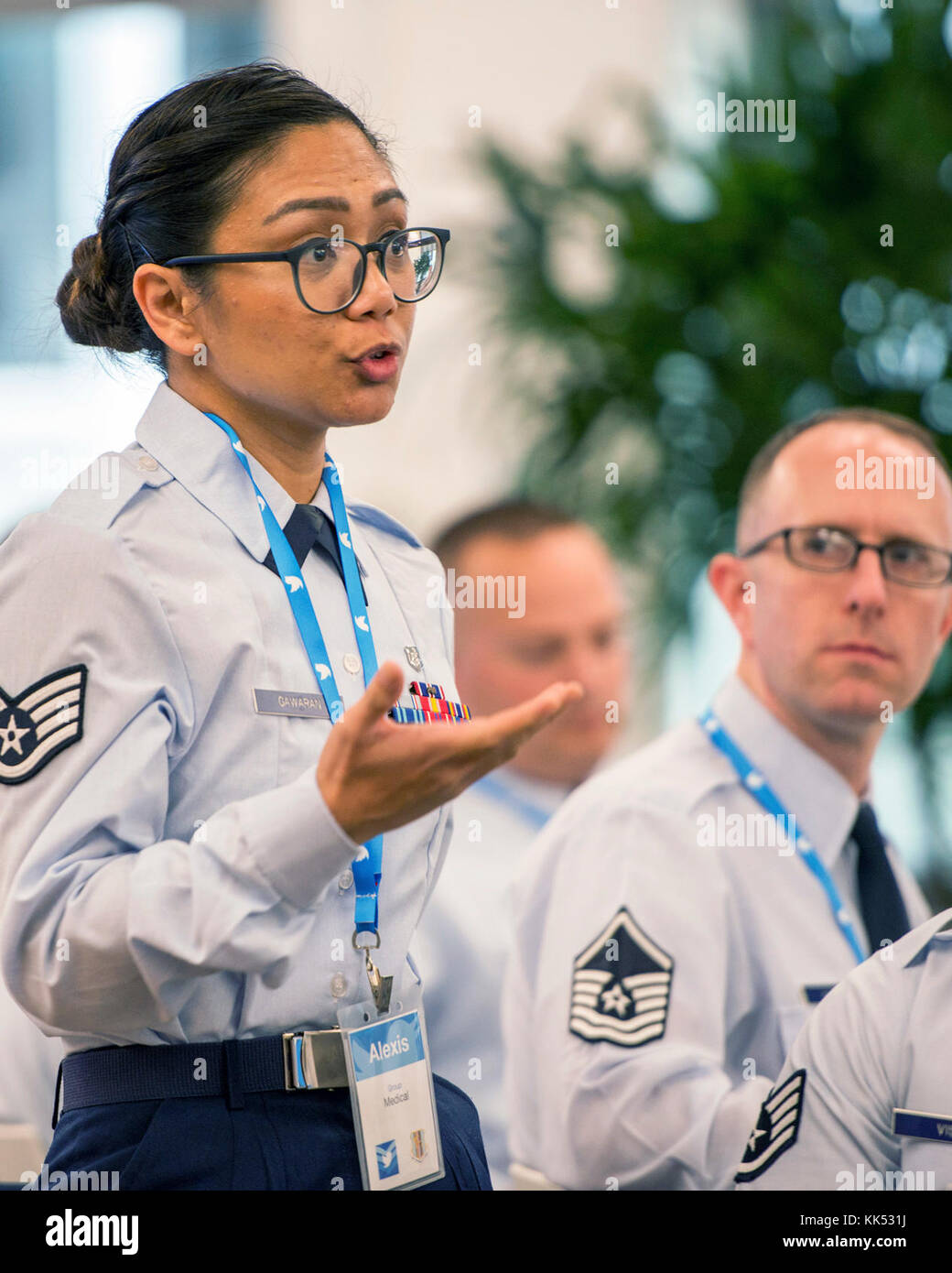 U.S. Air Force Staff Sgt. Alexis Gawaran from Travis Air Force Base ...