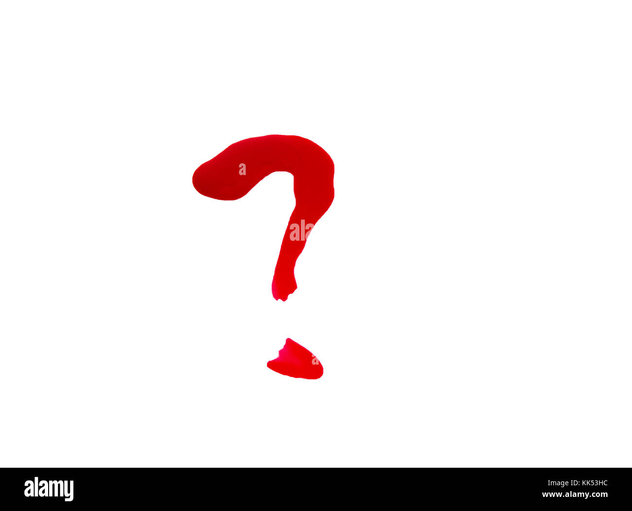 Red paint question mark hi-res stock photography and images - Alamy
