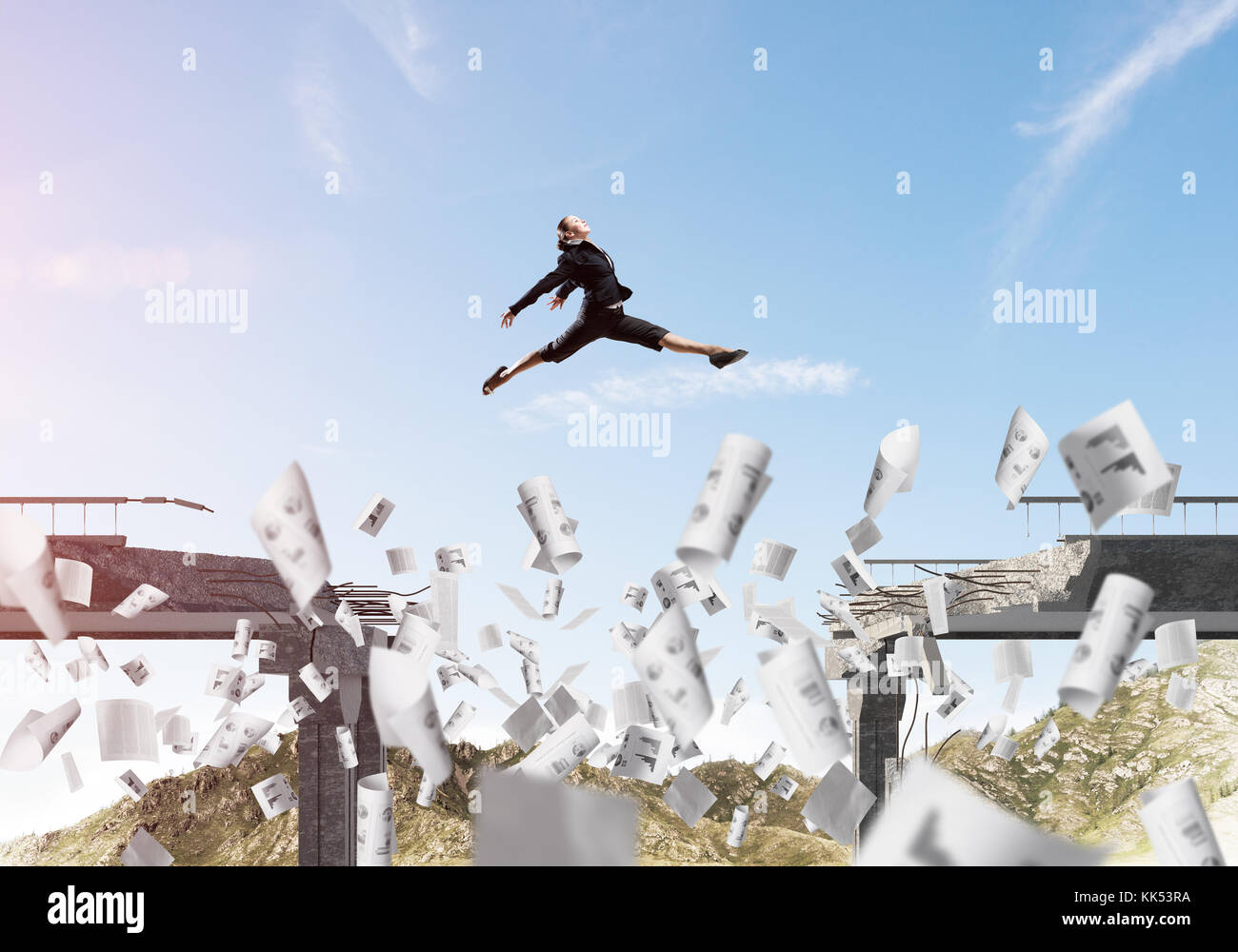 Problems and difficulties overcoming concept Stock Photo - Alamy