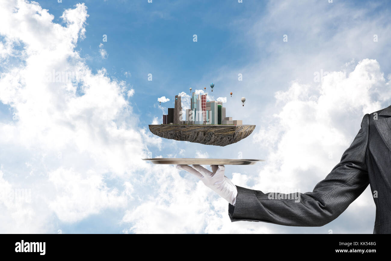 Concept of modern urban development Stock Photo - Alamy