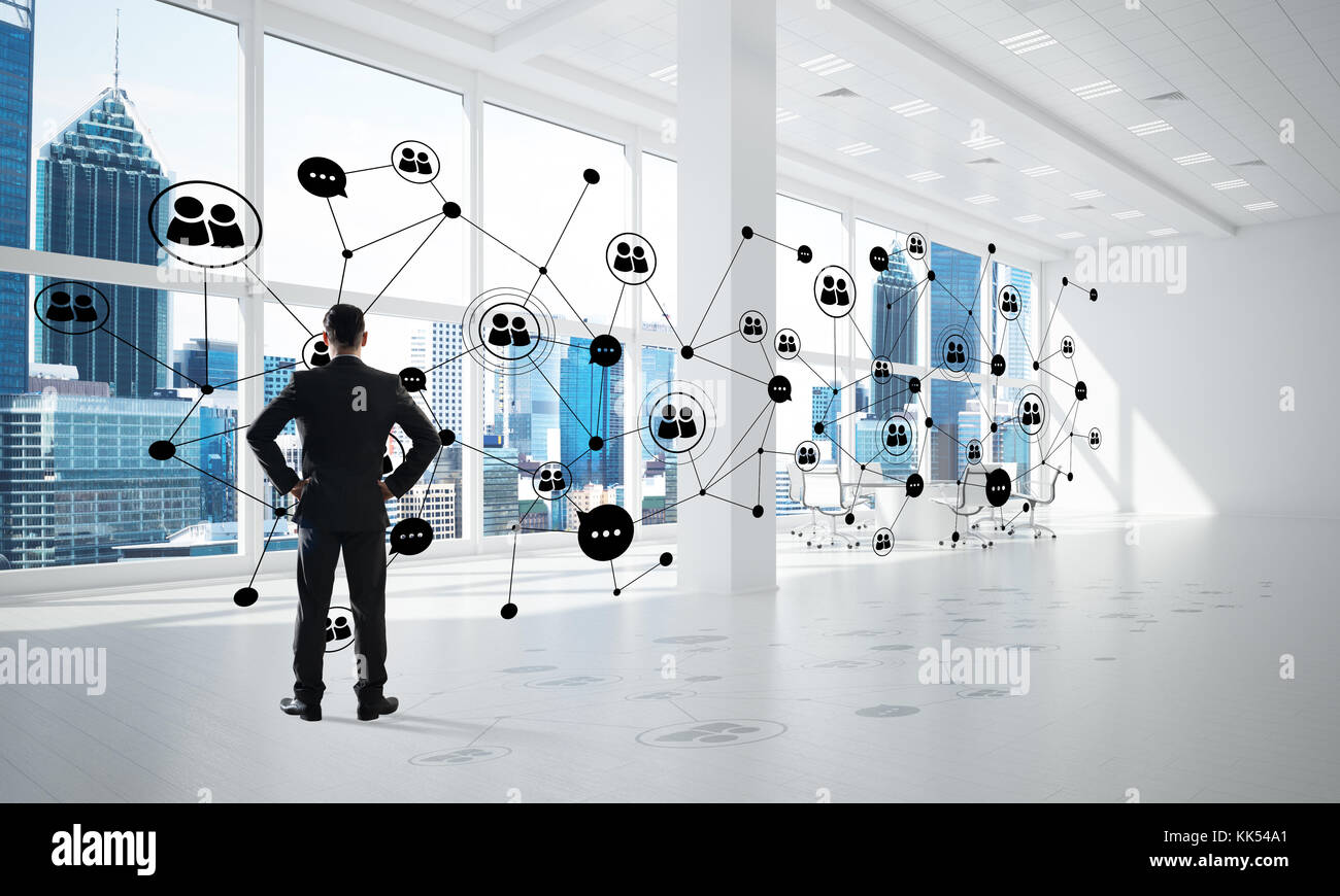 Networking and social communication concept as effective point for ...