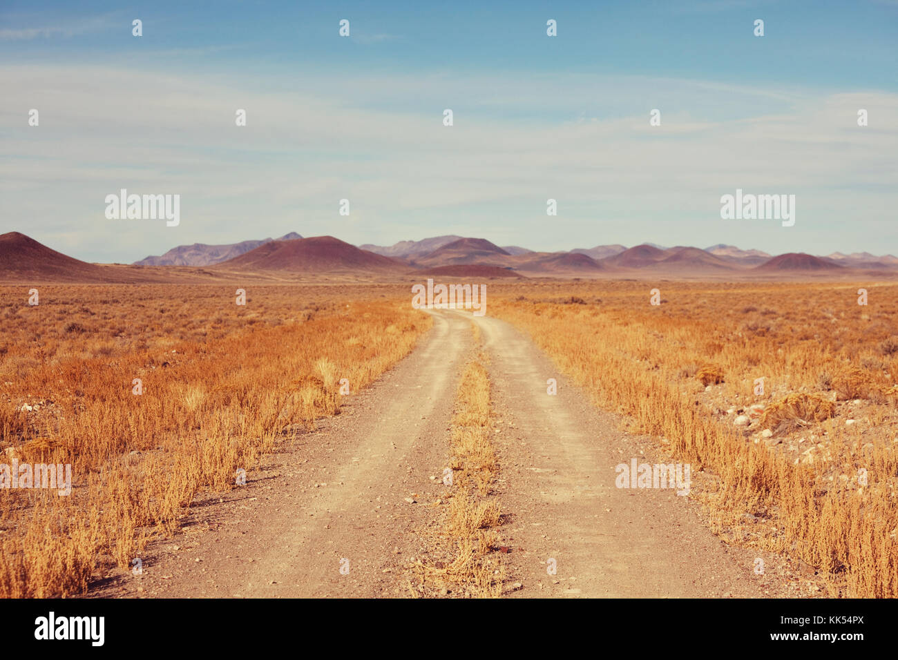 Road in the prairie country Stock Photo - Alamy