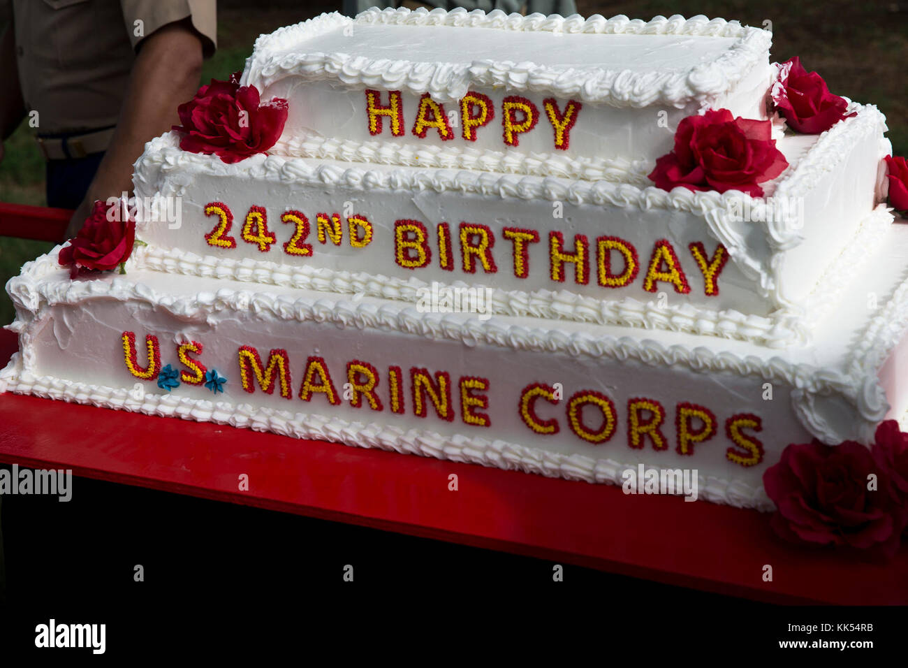 The birthday cake is a ceremonial element of the annual U.S. Marine ...