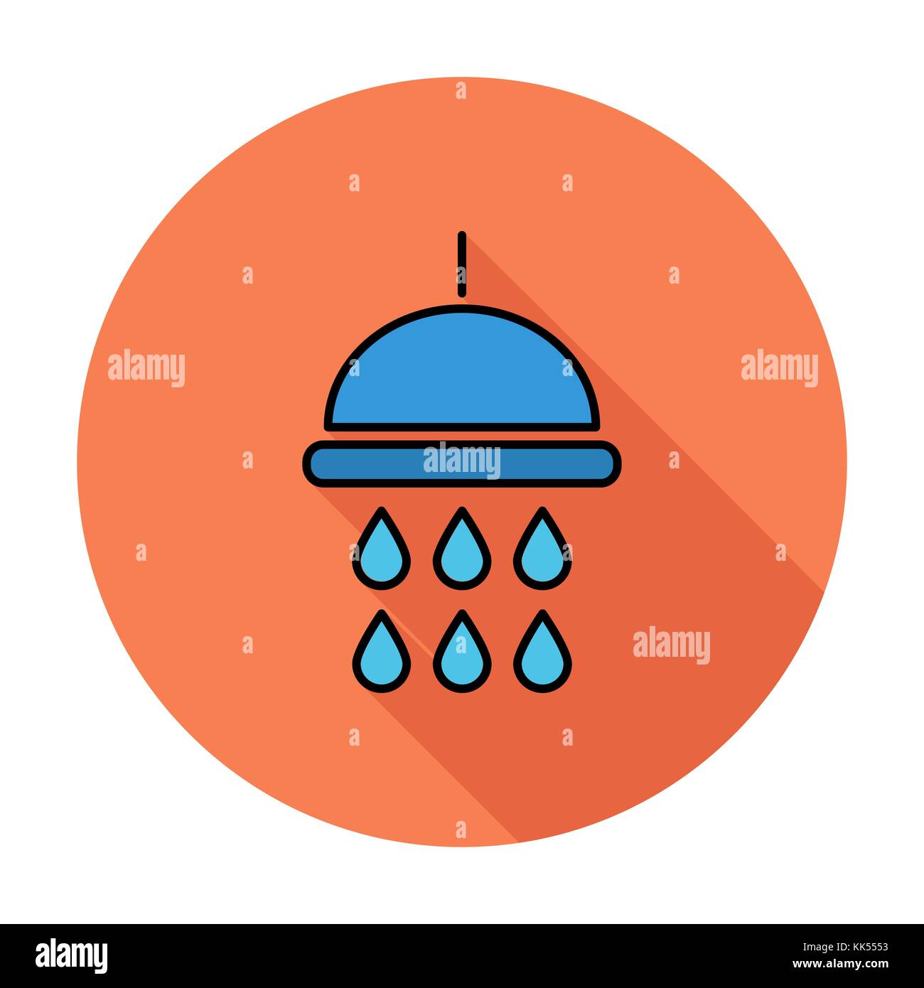 Showering vector vectors hi-res stock photography and images - Alamy