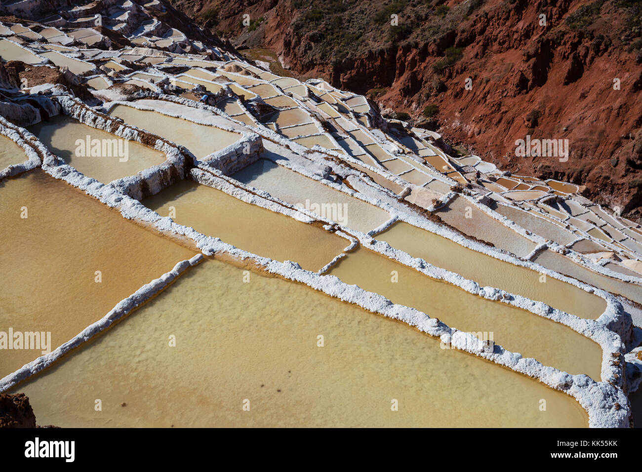 Maras salt ponds located at the Urubamba, Peru Stock Photo - Alamy