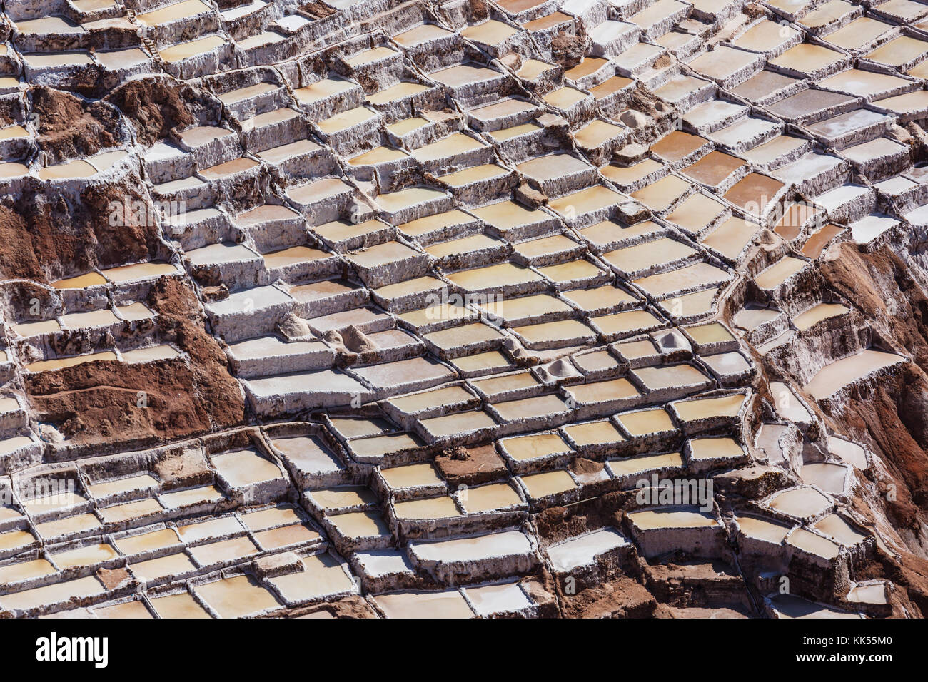Maras salt ponds located at the Urubamba, Peru Stock Photo - Alamy