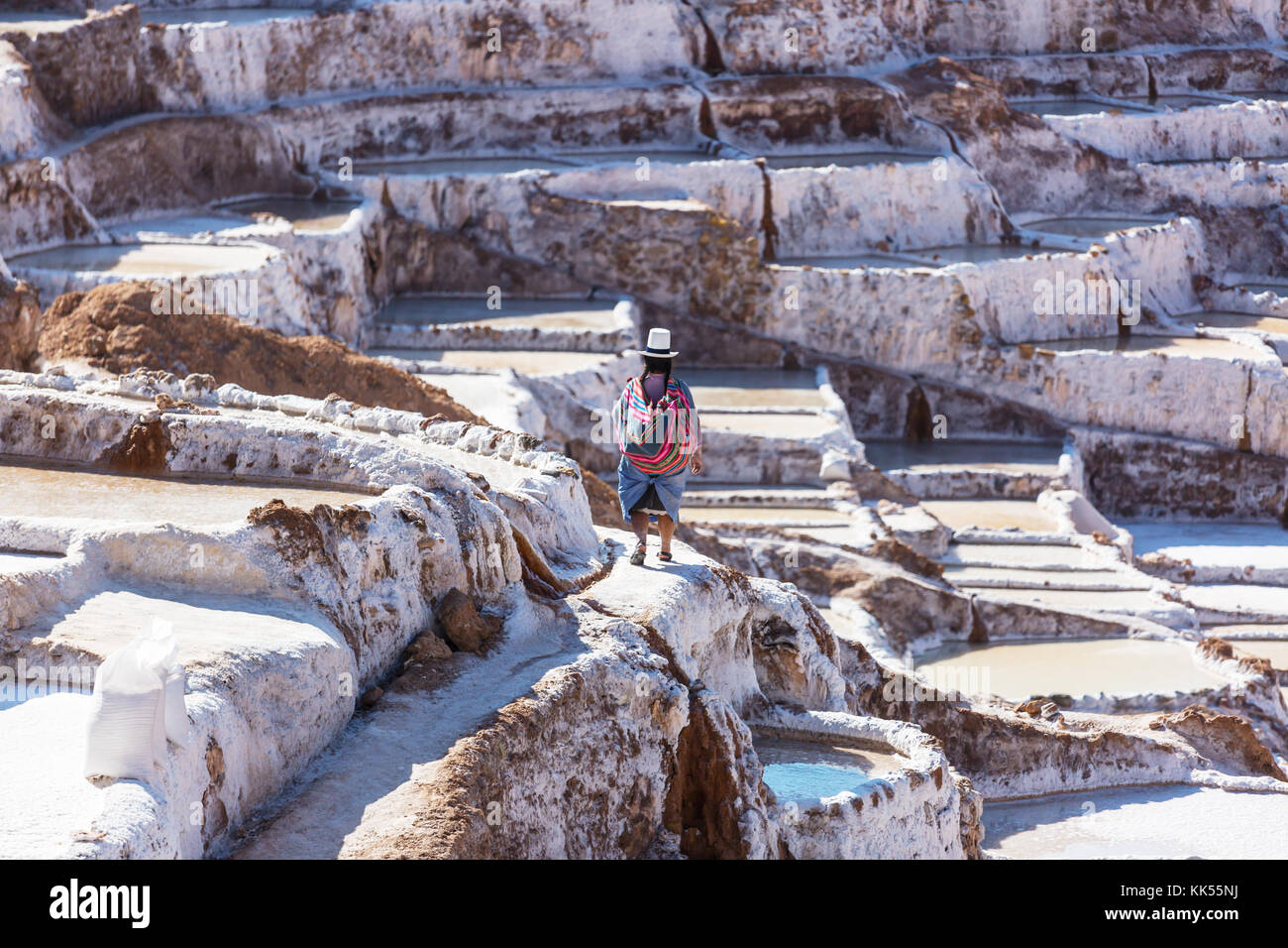 Maras salt ponds located at the Urubamba, Peru Stock Photo - Alamy
