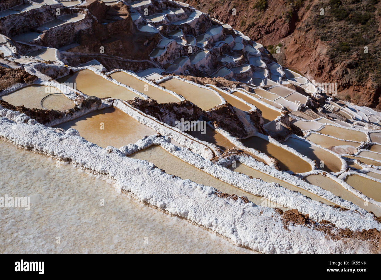 Maras salt ponds located at the Urubamba, Peru Stock Photo - Alamy