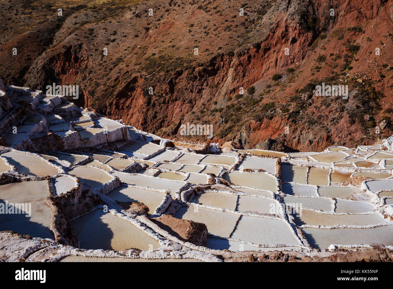 Maras salt ponds located at the Urubamba, Peru Stock Photo - Alamy