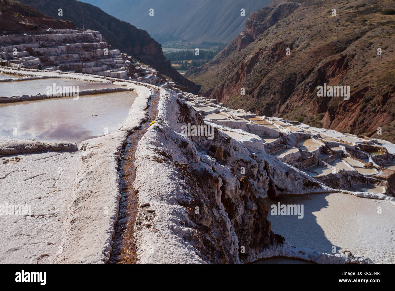 Maras salt ponds located at the Urubamba, Peru Stock Photo - Alamy