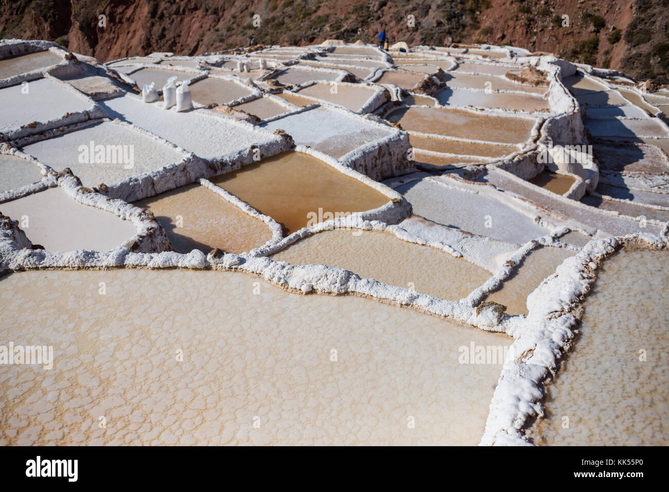 Maras salt ponds located at the Urubamba, Peru Stock Photo - Alamy