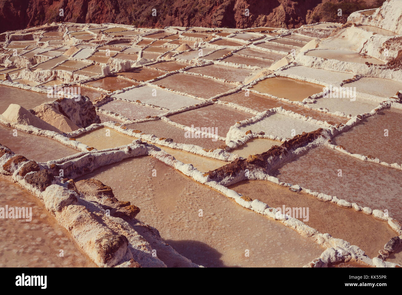 Maras salt ponds located at the Urubamba, Peru Stock Photo - Alamy