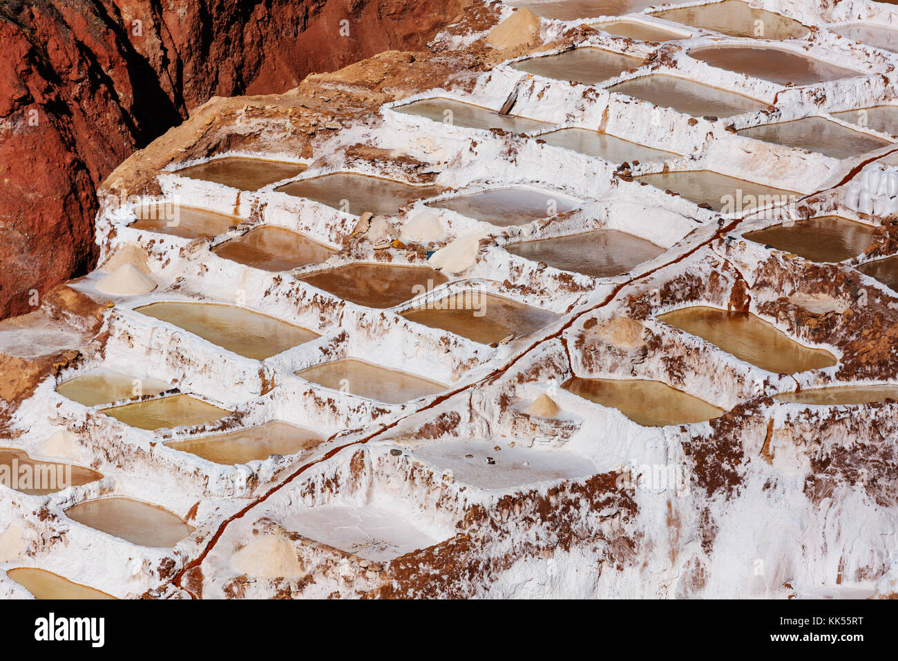 Maras salt ponds located at the Urubamba, Peru Stock Photo - Alamy