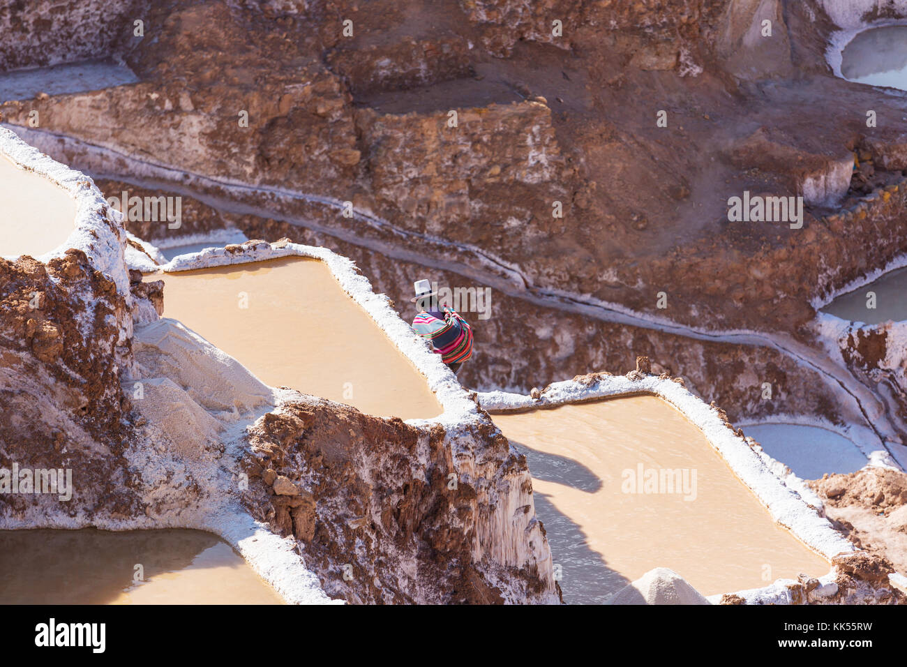 Maras salt ponds located at the Urubamba, Peru Stock Photo - Alamy