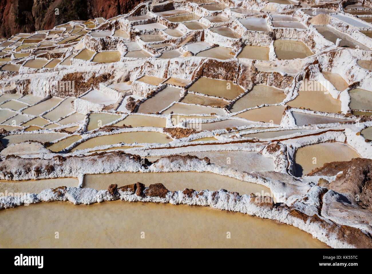 Maras salt ponds located at the Urubamba, Peru Stock Photo - Alamy