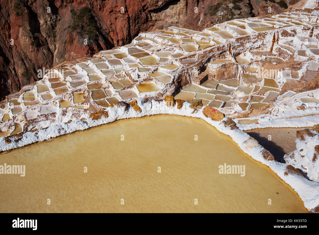 Maras salt ponds located at the Urubamba, Peru Stock Photo - Alamy